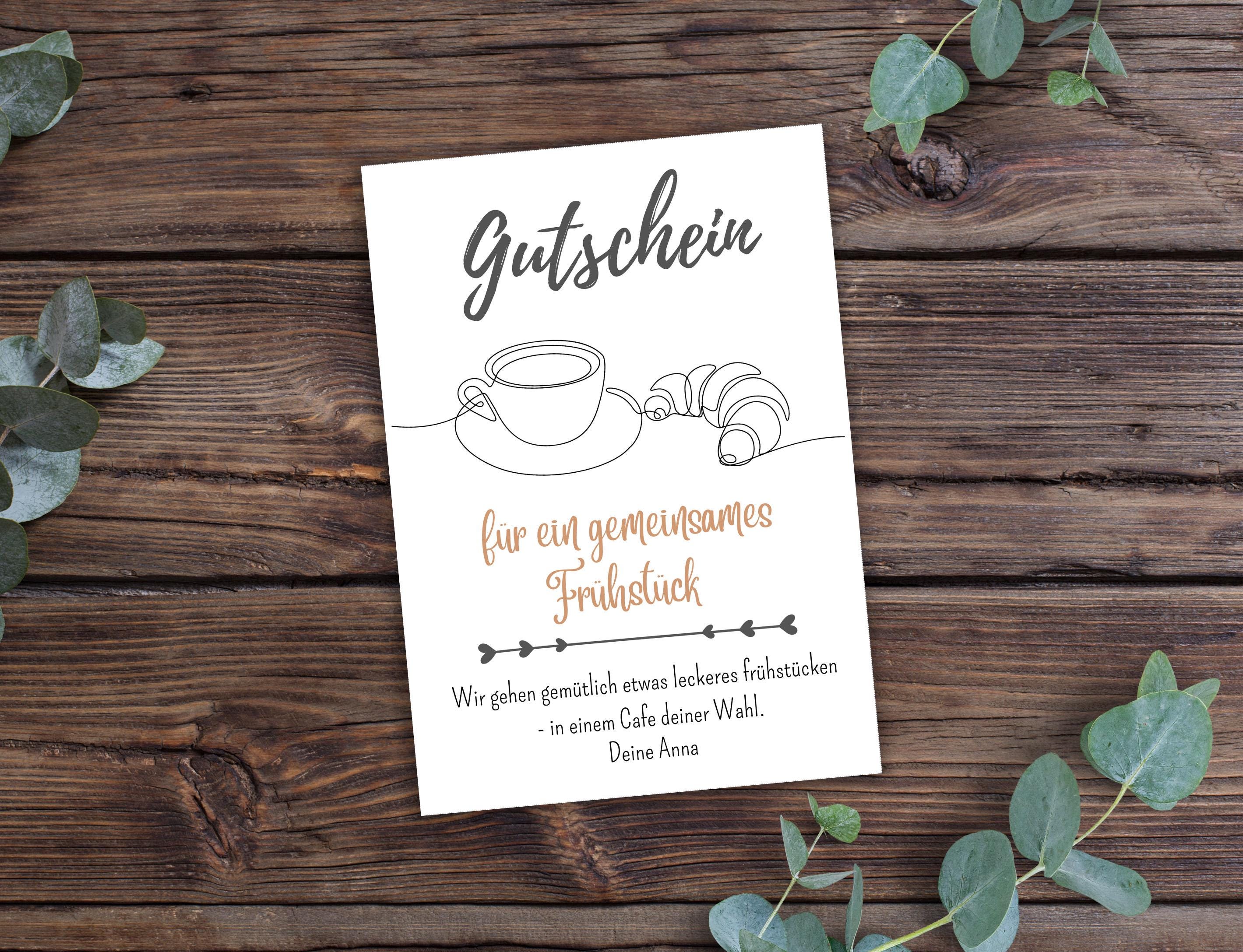Gutschein Zum Fruhstucken Gehen