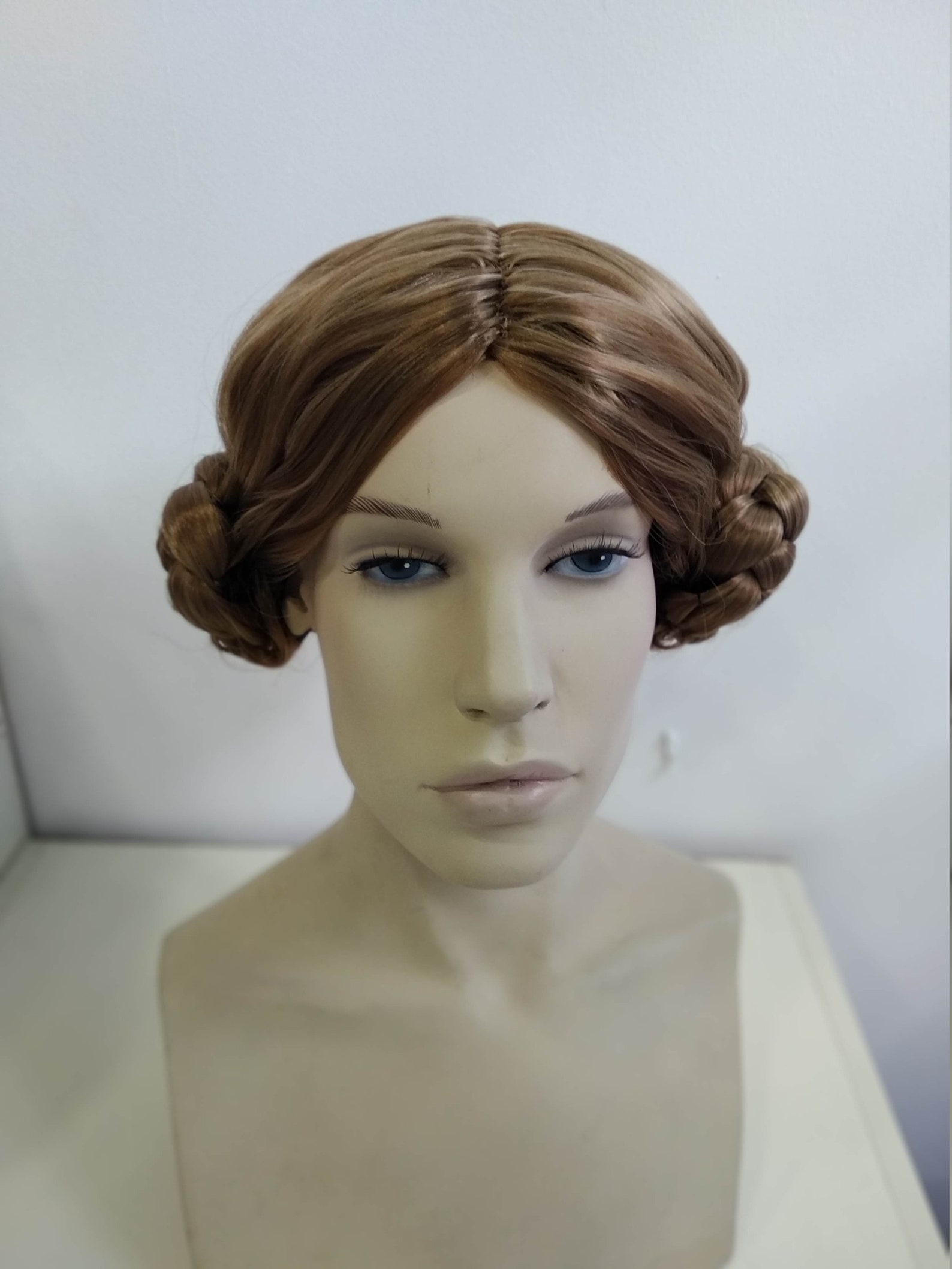 Princess Leia Brown Wig. Side Buns Wig. Costume Cosplay Role - Etsy Ireland