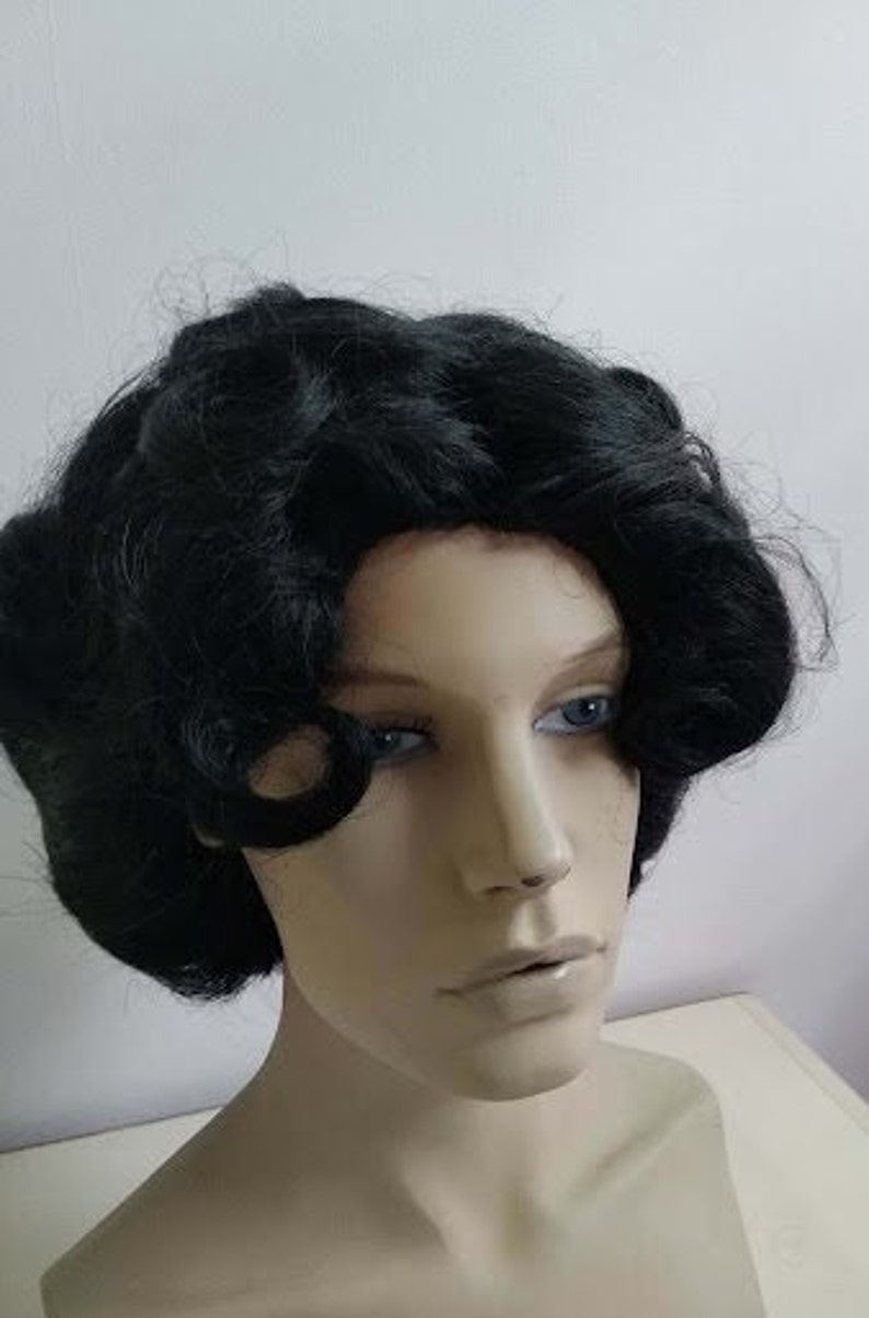 Florence Napoleonic Period Curly Black Wig - Etsy