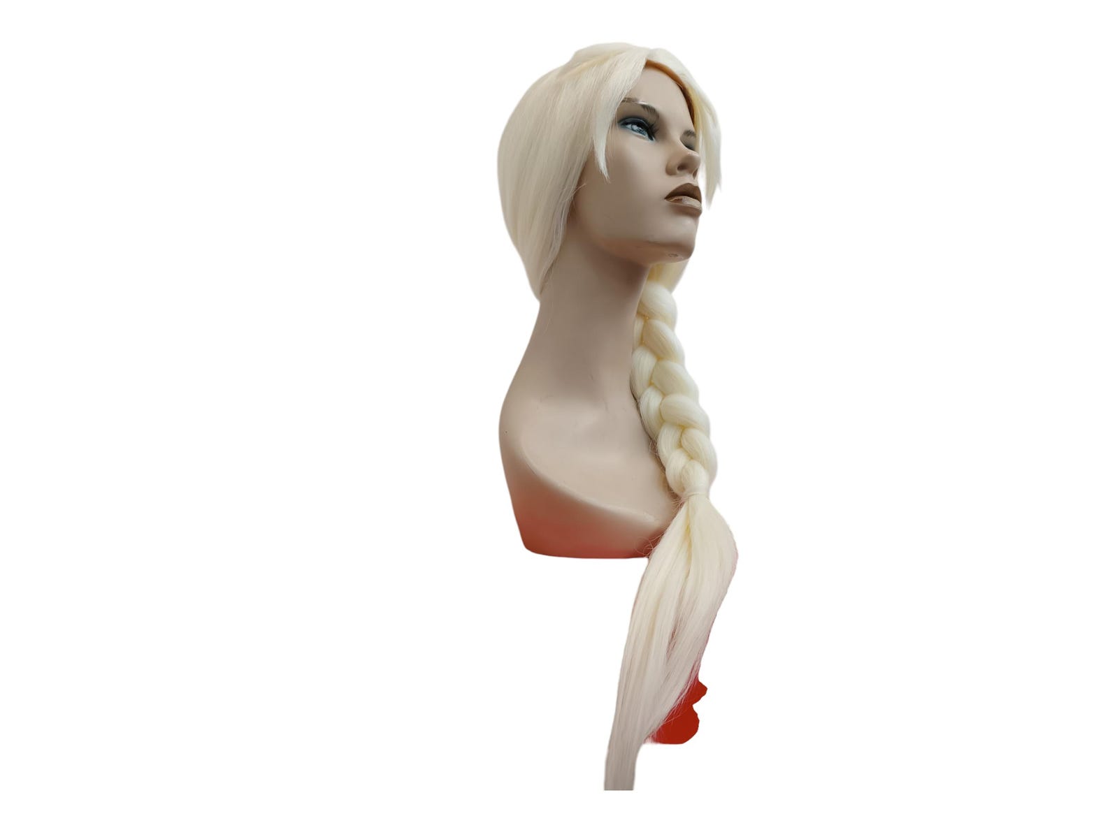 Ice Princess Ivory White Long Braid Cosplay Heat Resistant Wig - Etsy