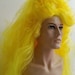 Elvira Yellow Long Texturised Costume Party Wig Made to Order in One ...