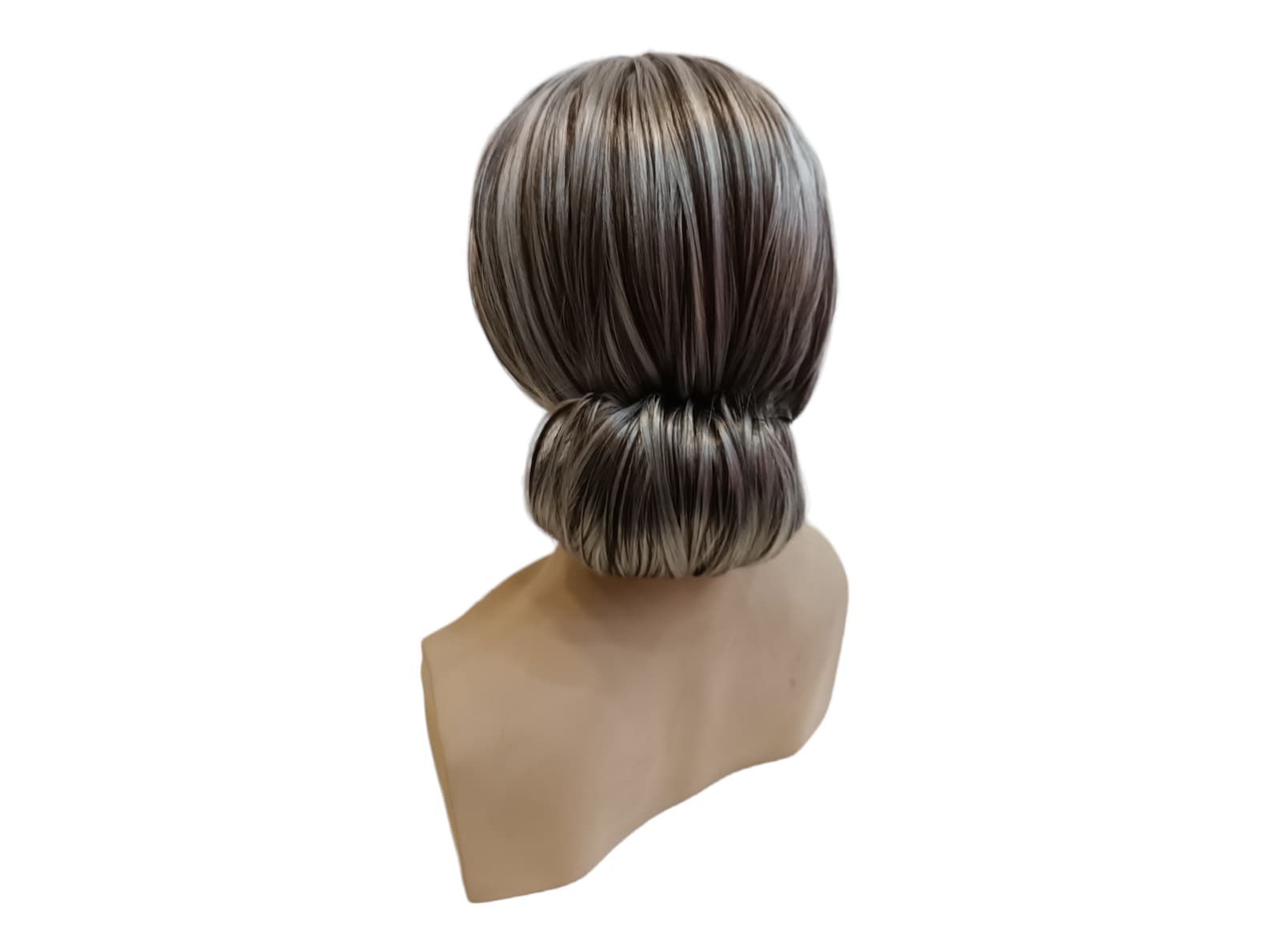 Abuela Gray Brown Granny Grandma Old Lady Bun Costume Party Wig - Etsy
