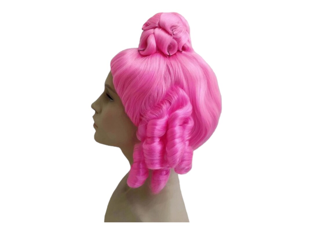 Charlotte | Rococo Pink High Wig | 18th Century Noblewoman Wig - Etsy