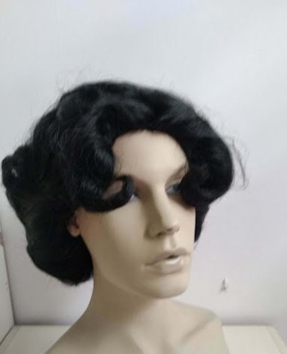 Florence Napoleonic Period Curly Black Wig - Etsy