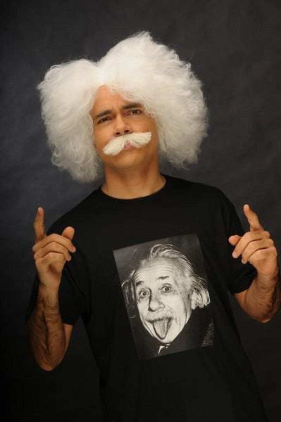 Einstein's White Texturized Cosplay Costume Wig Set Bushy Handmade on ...