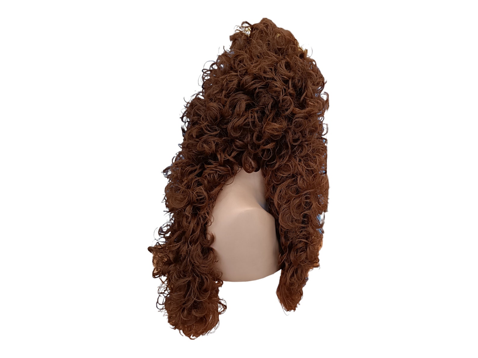 King Louis XIV Light Brown High Wig - 1700s 18th Century Extra Length ...