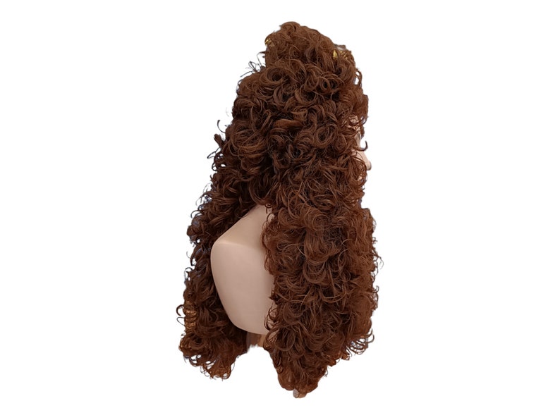 King Louis XIV Light Brown High Wig - 1700s 18th Century Extra Length ...