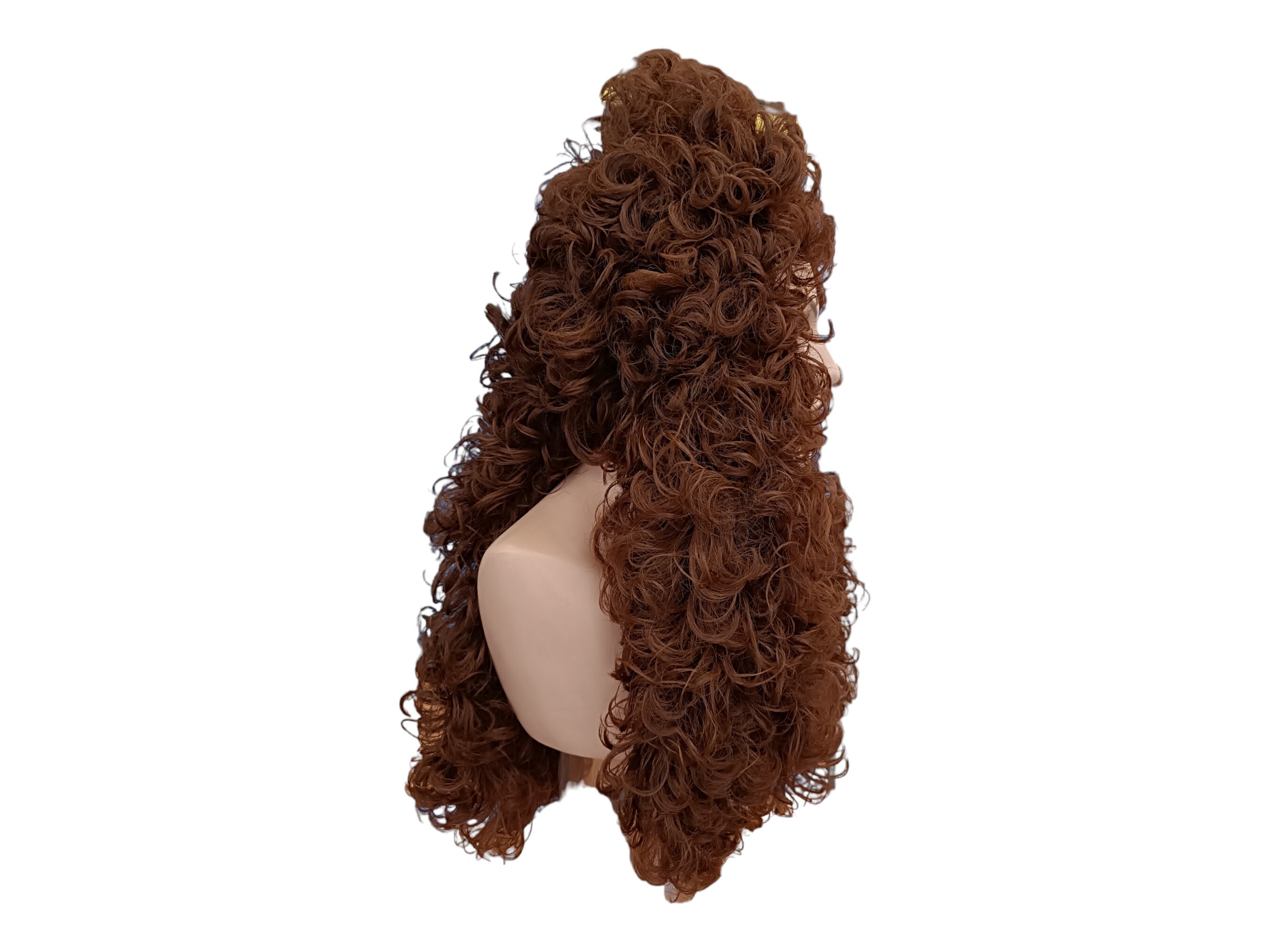 King Louis XIV Light Brown High Wig - 1700s 18th Century Extra Length ...