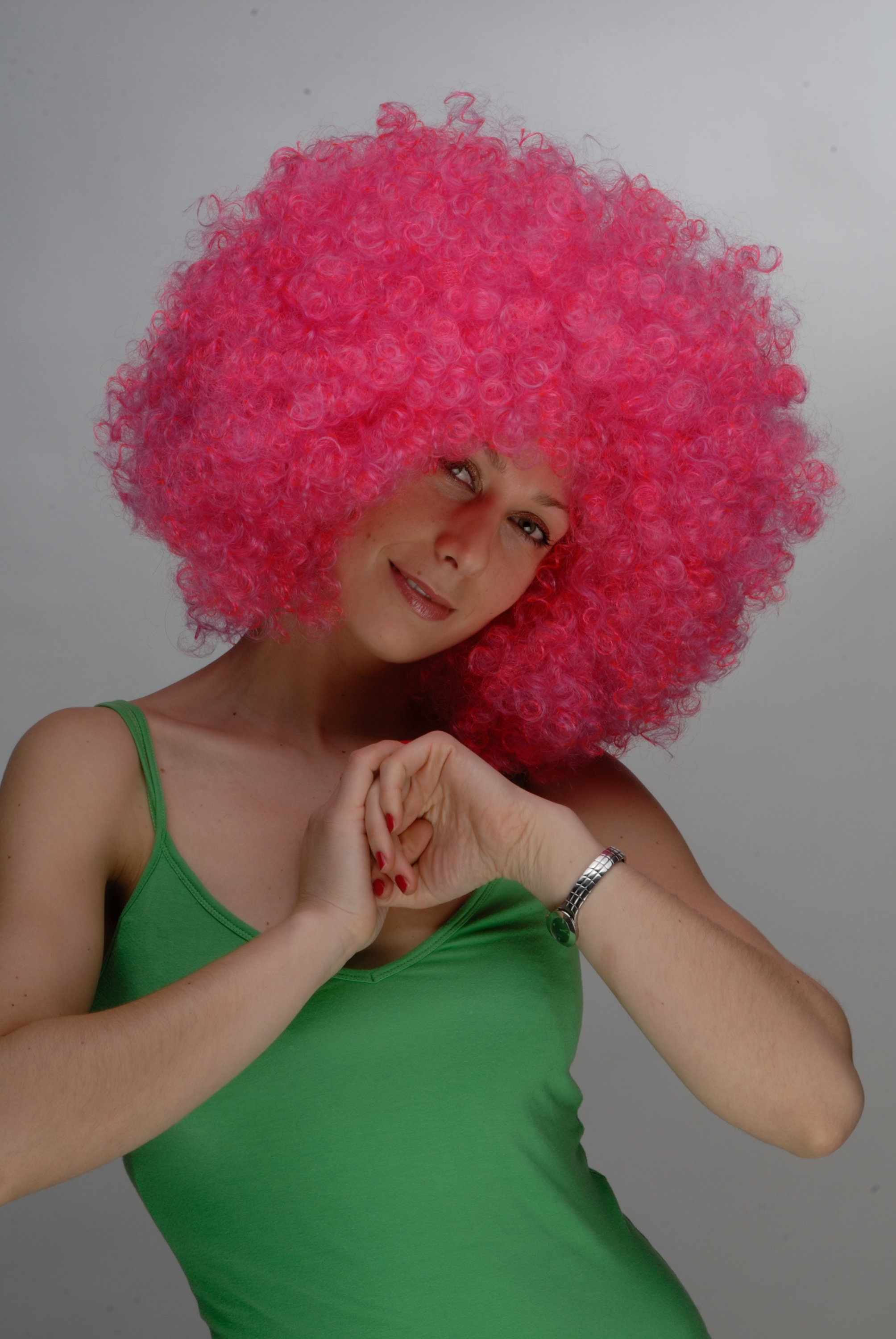 Pink Large Afro Wig - Etsy