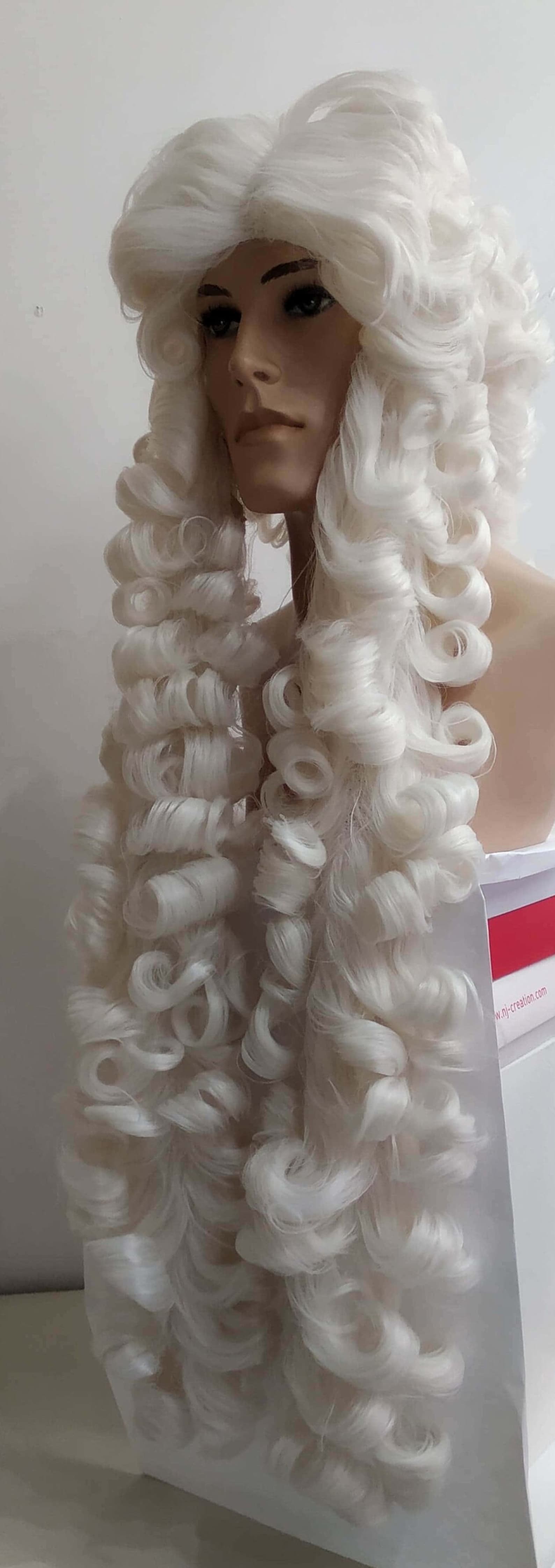 Regency Period White Extra Long Wig - Etsy