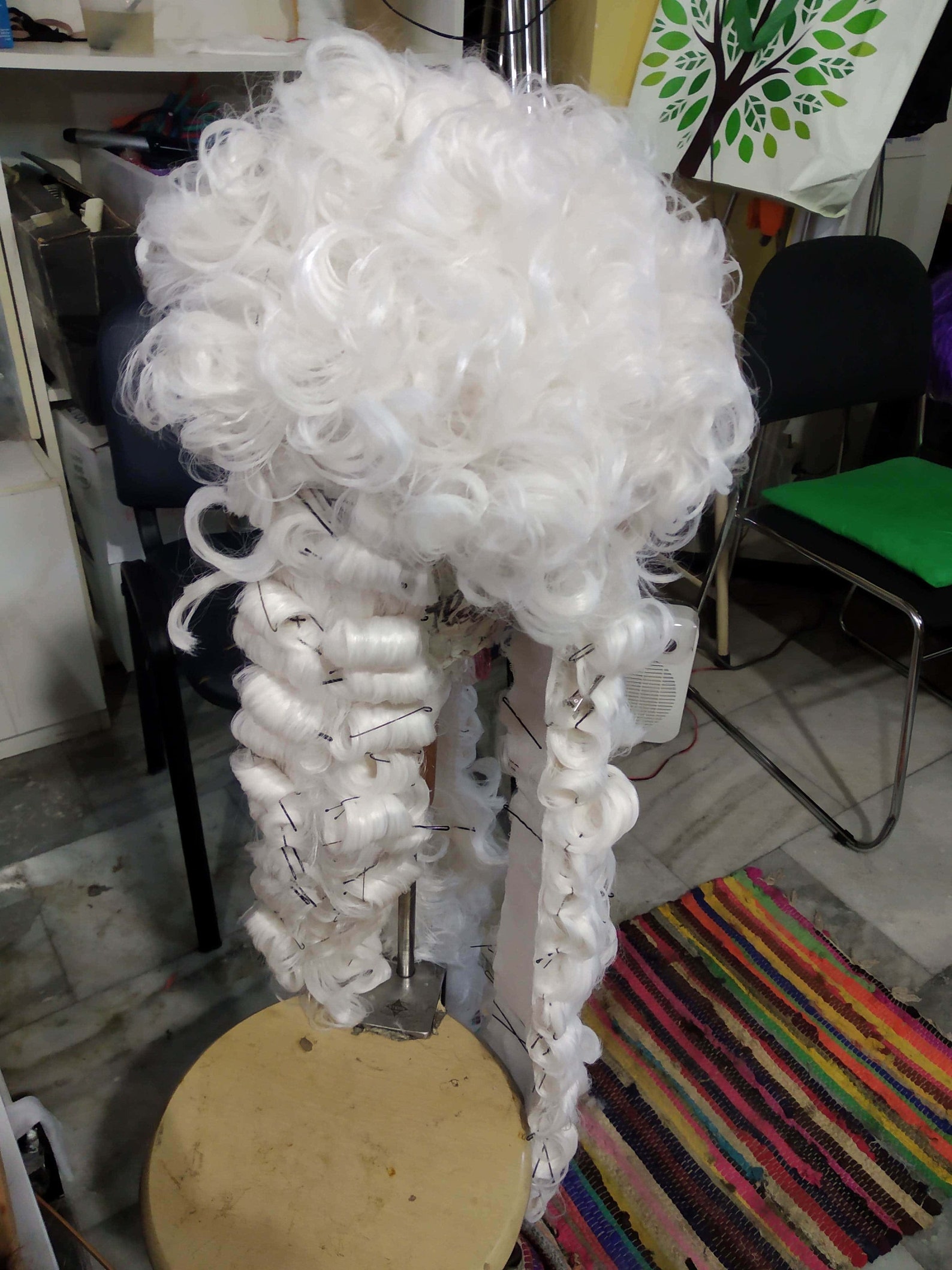 Regency Period White Extra Long Wig - Etsy