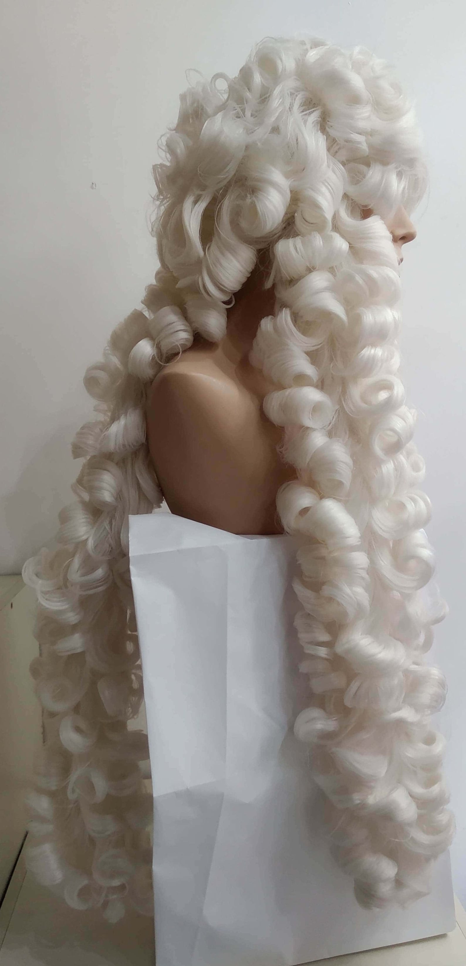 Regency Period White Extra Long Wig - Etsy