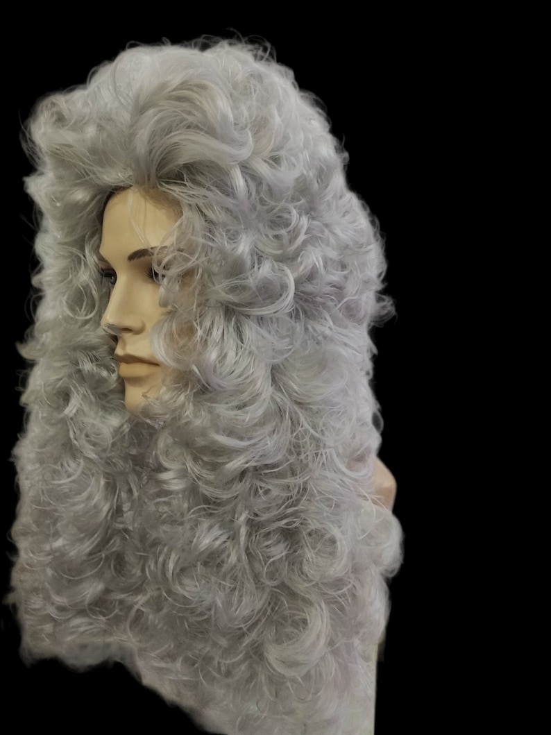 King Luis XIV Gray High Wig Period Early 1700 Beginning of 18th Century ...