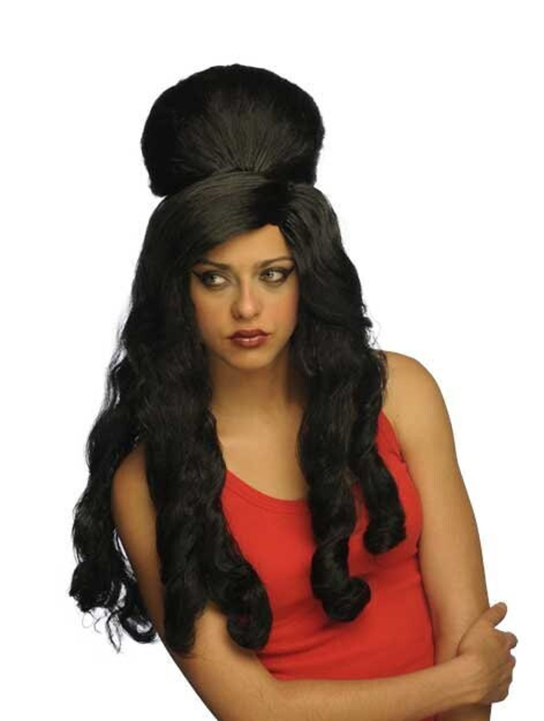 Amy Winehouse Black Wig | Stacked Wig | Cosplay Wig | Black Bouffant ...