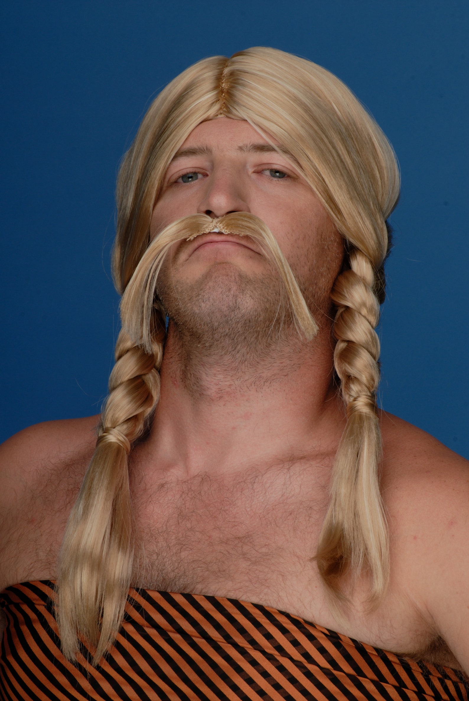 Blonde Gaul Wig With Two Braids Costume Wig | Etsy