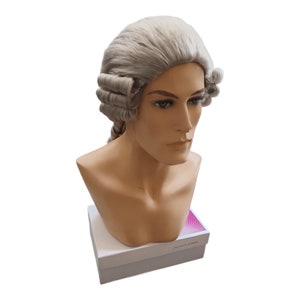 Authentic Gray Extra Long Period Luis XVI Wig | Authentic Nobleman ...