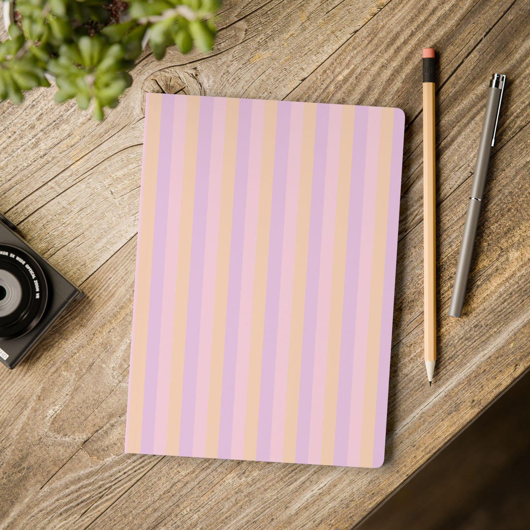 Pastel Vertical Stripes Journal - Etsy