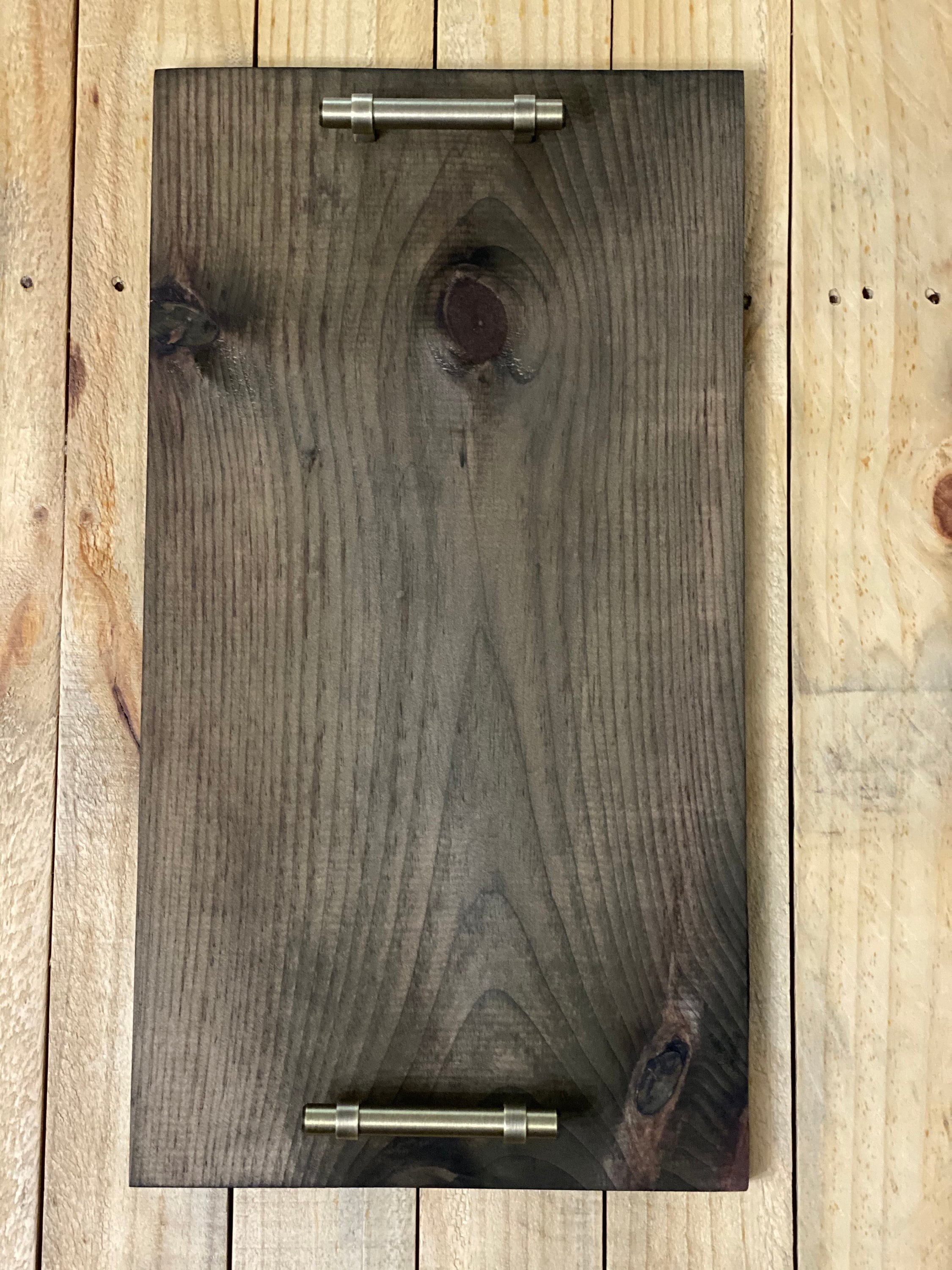 Rustic, Wooden Tray With Handles/ Brass Handles/ Eco-friendly Breakfast ...