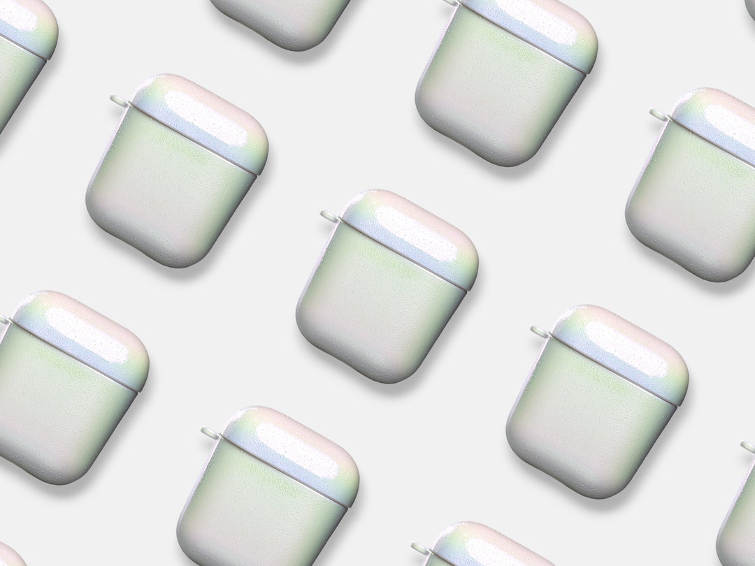 White Chrome Airpods Case, Airpods 1 Case, Airpods 2 Case, Mermaid ...