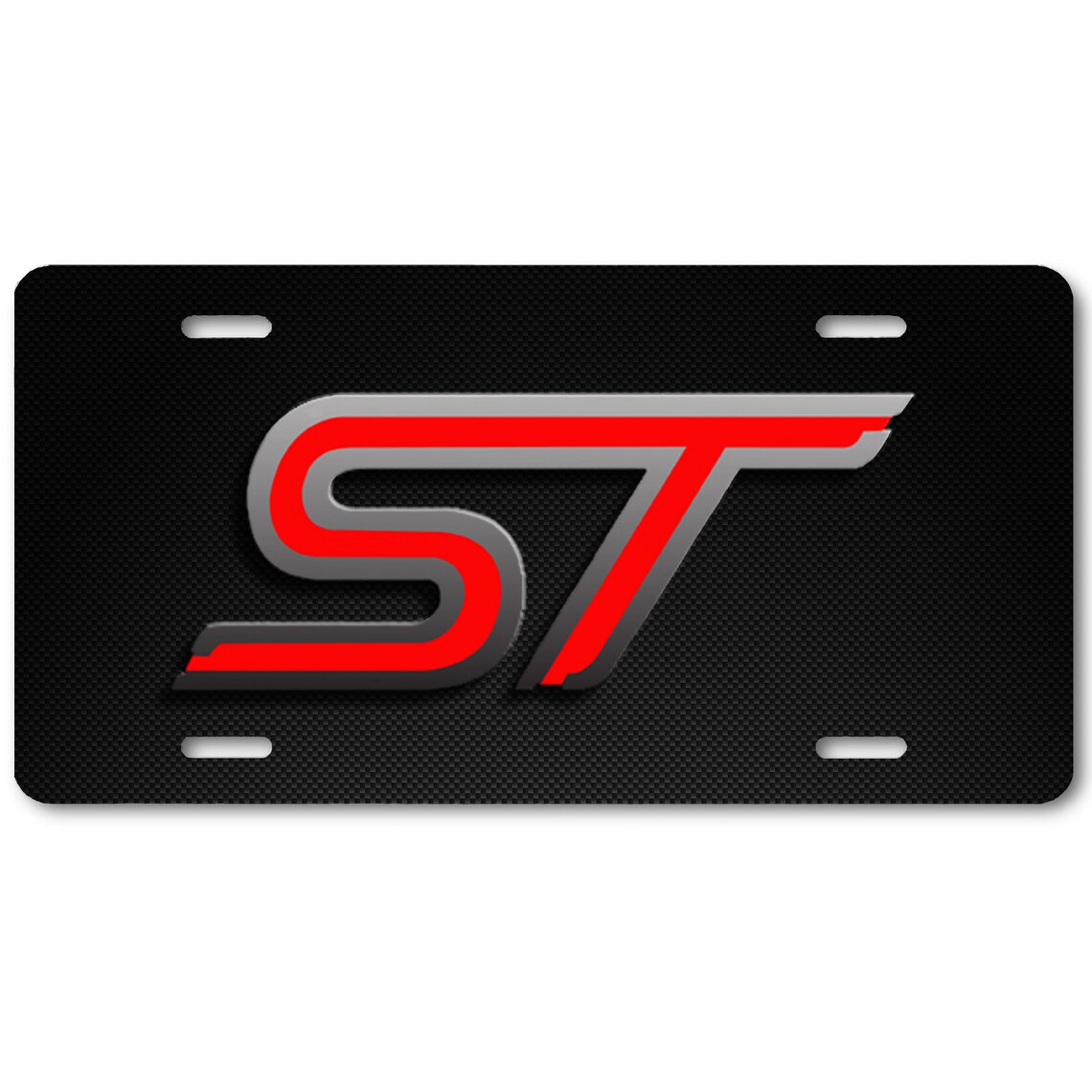 Ford ST Logo Inspired Art on Carbon Fiber Aluminum Novelty | Etsy