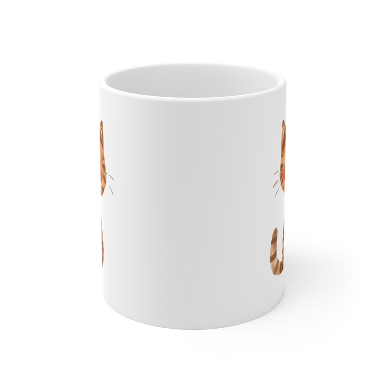 Cute Cat Ceramic Mug, Funny Cat Design, Coffee Tea Cup - Etsy