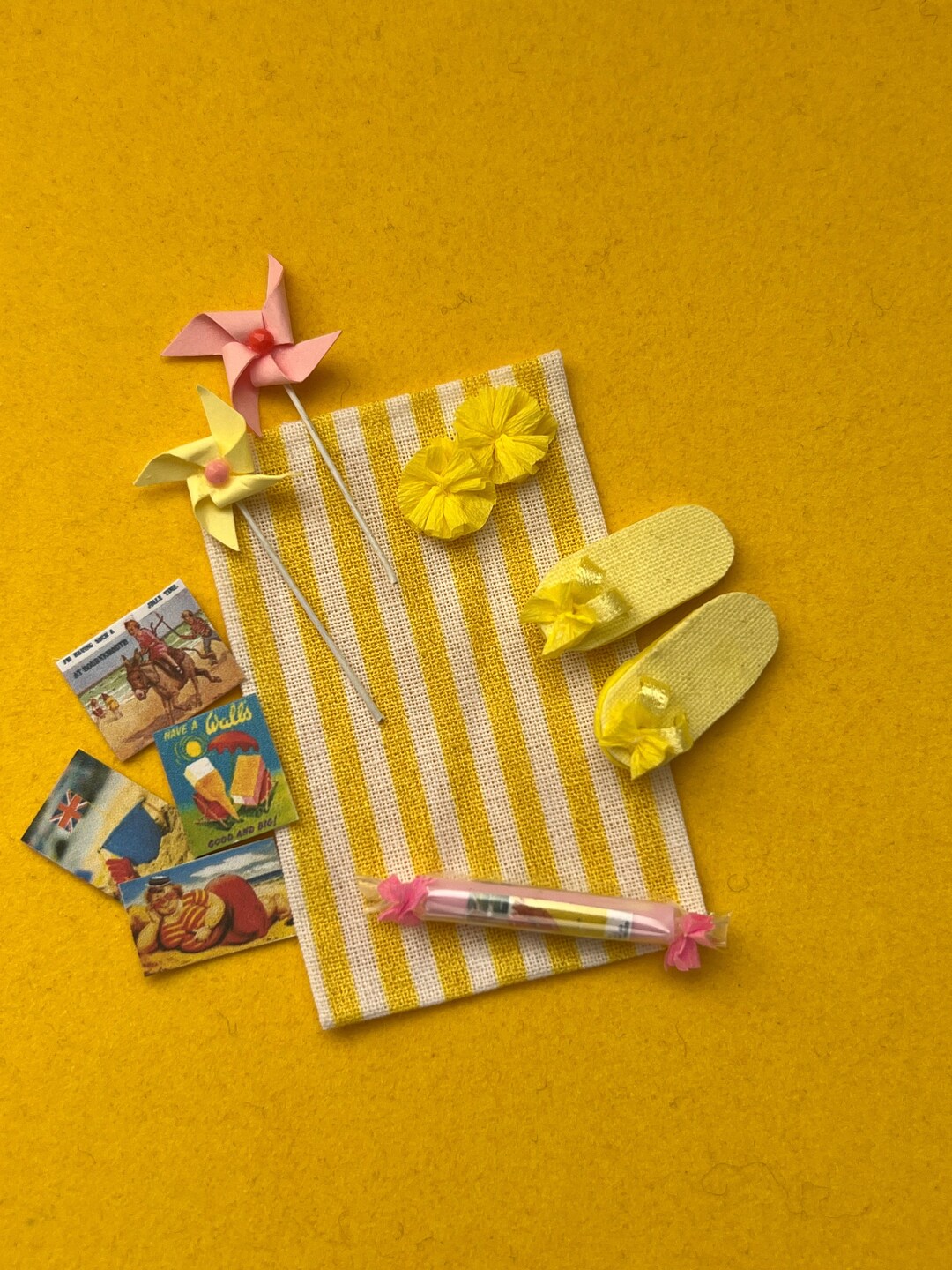 Miniature Beach Bundle, 1:12 Scale Dollhouse Accessories, Miniature ...
