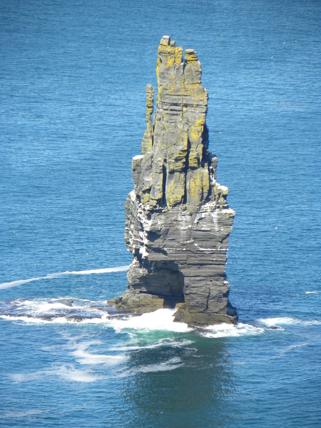 Photograph of a Free Standing Tower of Rock at the Cliffs of Moher ...
