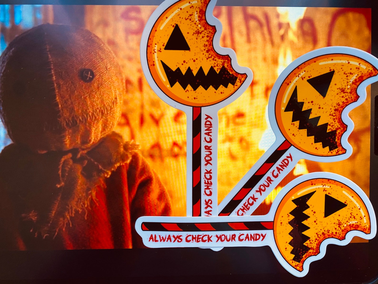 Trick 'r Treat Sams Lollipop Always Check Your Candy | Etsy