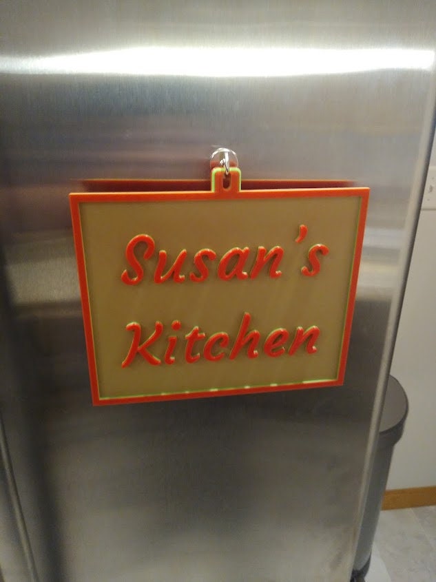 Custom 3D Printed Wall Sign - Etsy