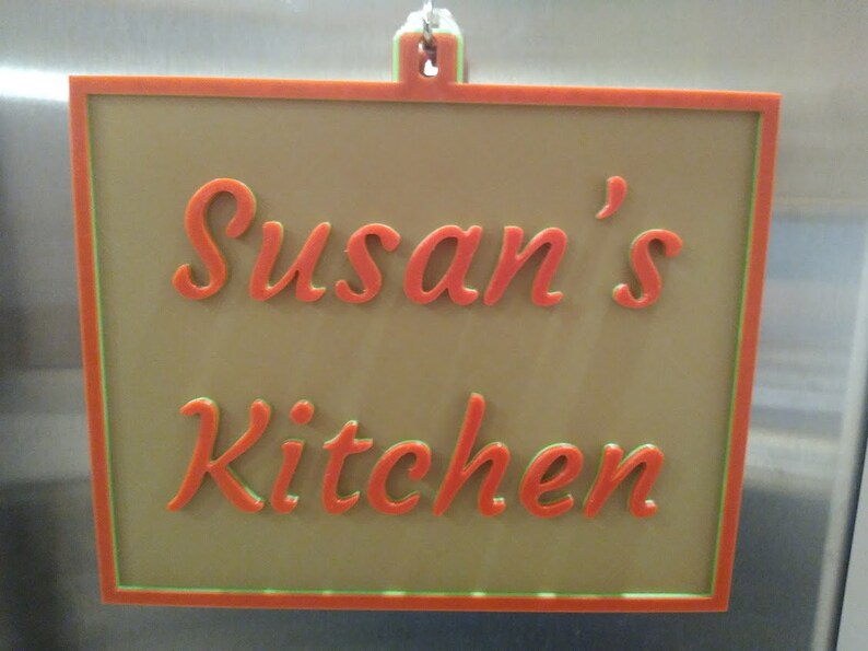 Custom 3D Printed Wall Sign - Etsy