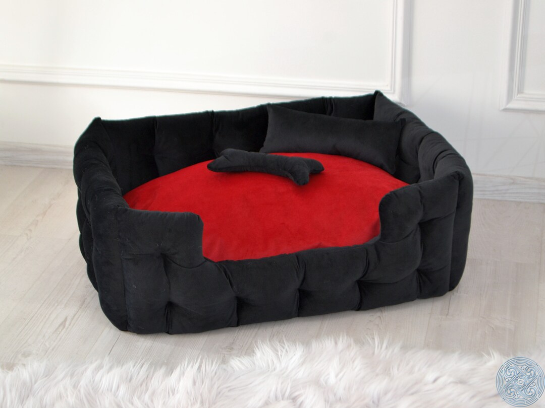 Dog Bed Large Dog Bed Dog Bed Large Dogs Black Pet Bed Dog - Etsy