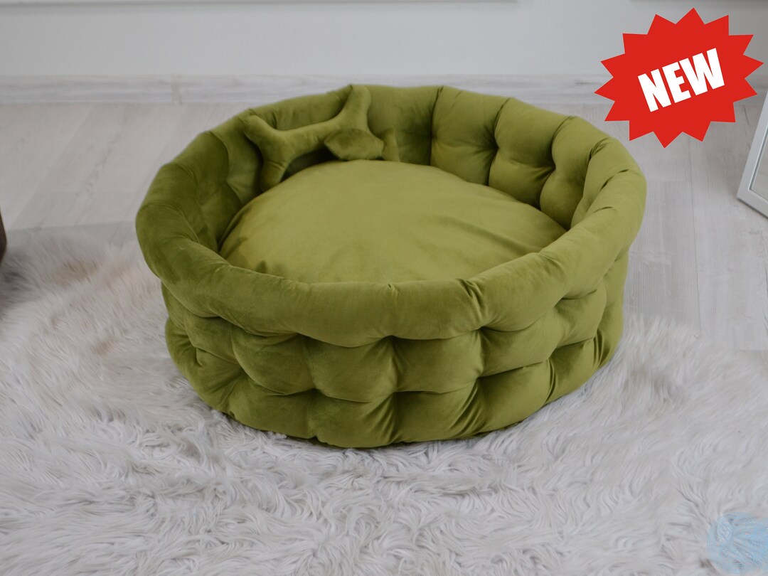 Handmade Pet Anxiety Bed With Name Embroidery Beds for Big - Etsy