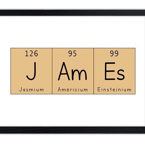 Periodic Table Names and Phrases Science Prints - Etsy
