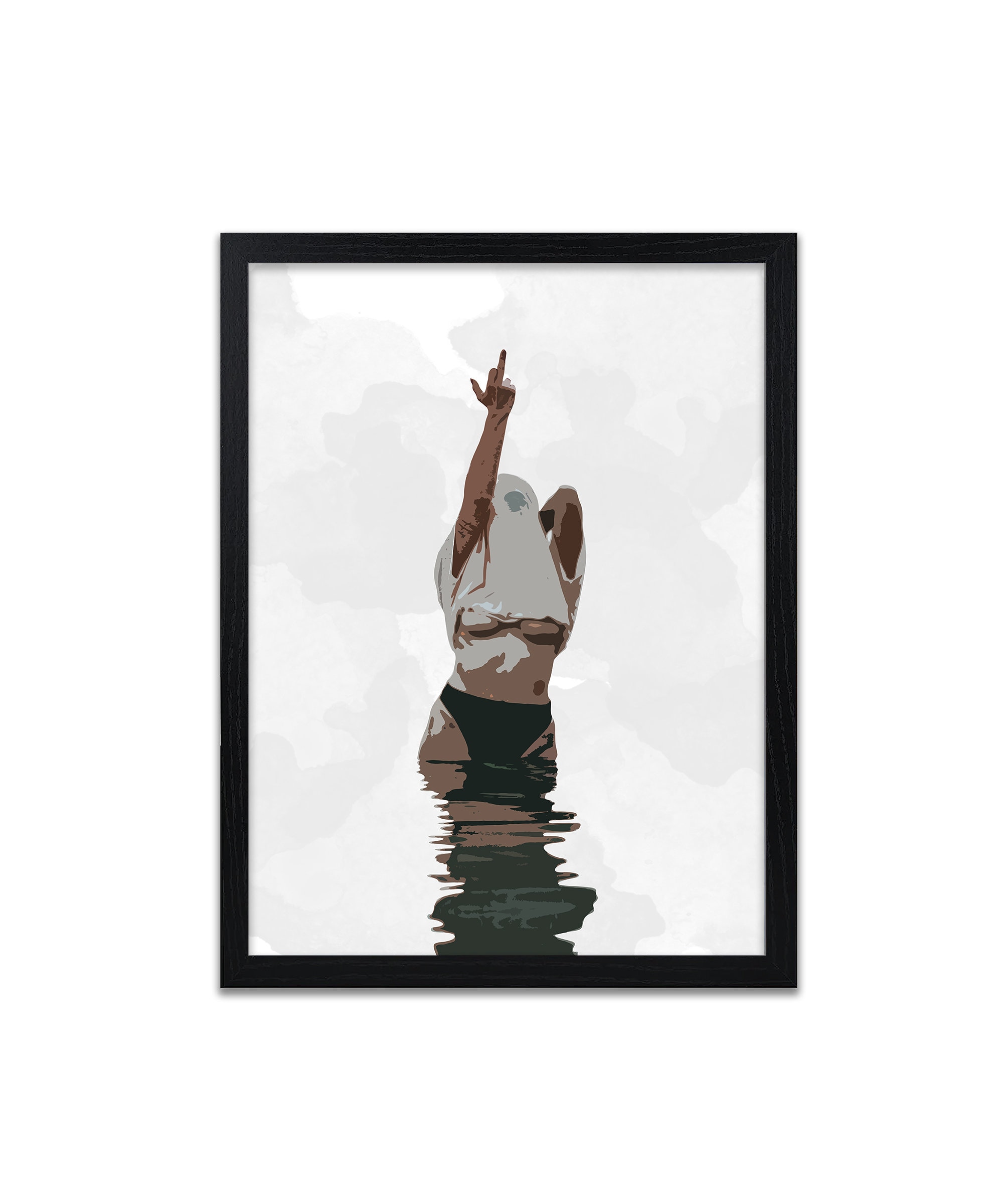 Middle finger Feminist Woman Prints | Etsy