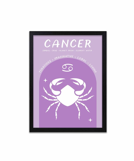 Cancer Zodiac Sign Print - Etsy