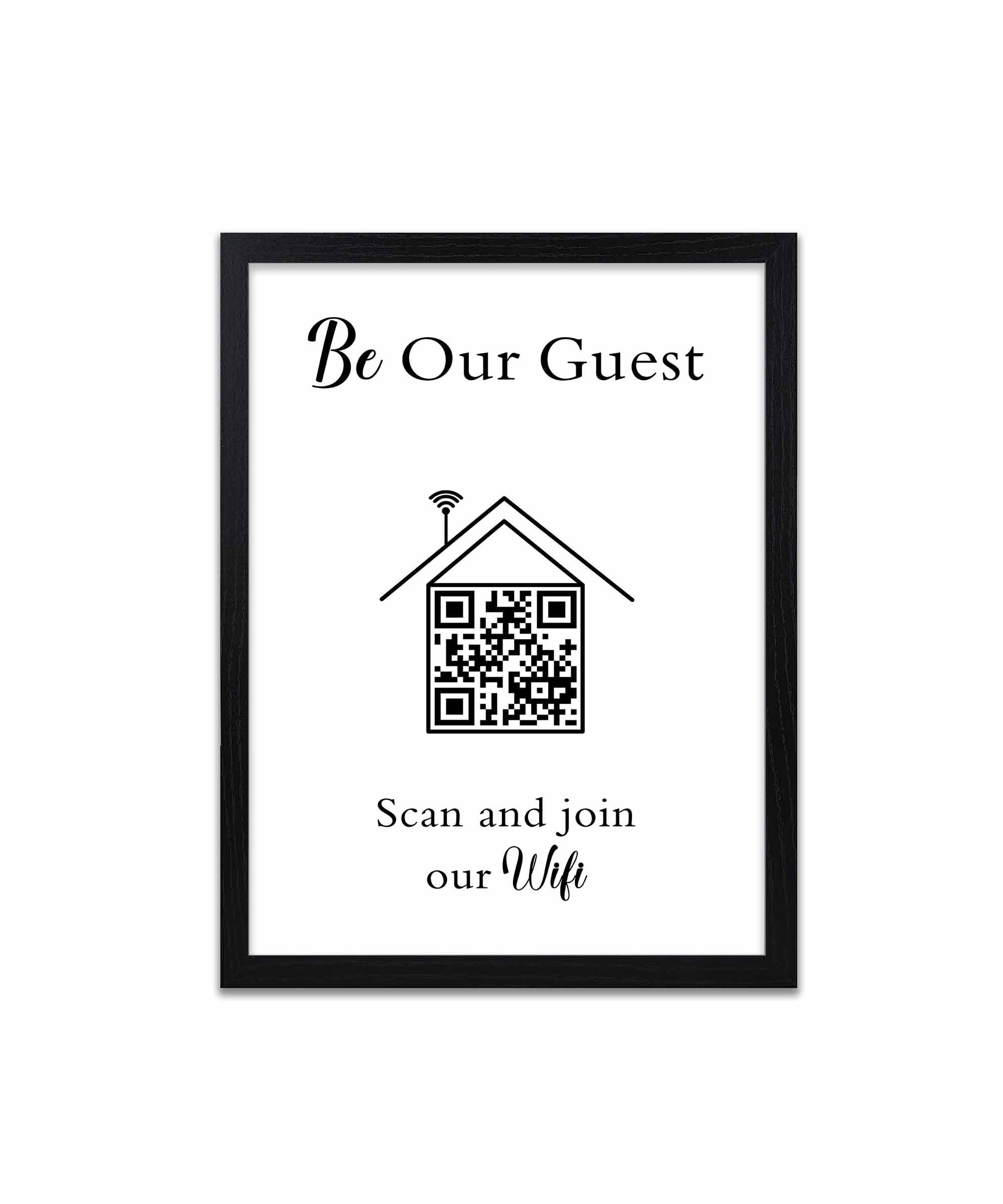Custom - Wifi QR Code - Print - Etsy
