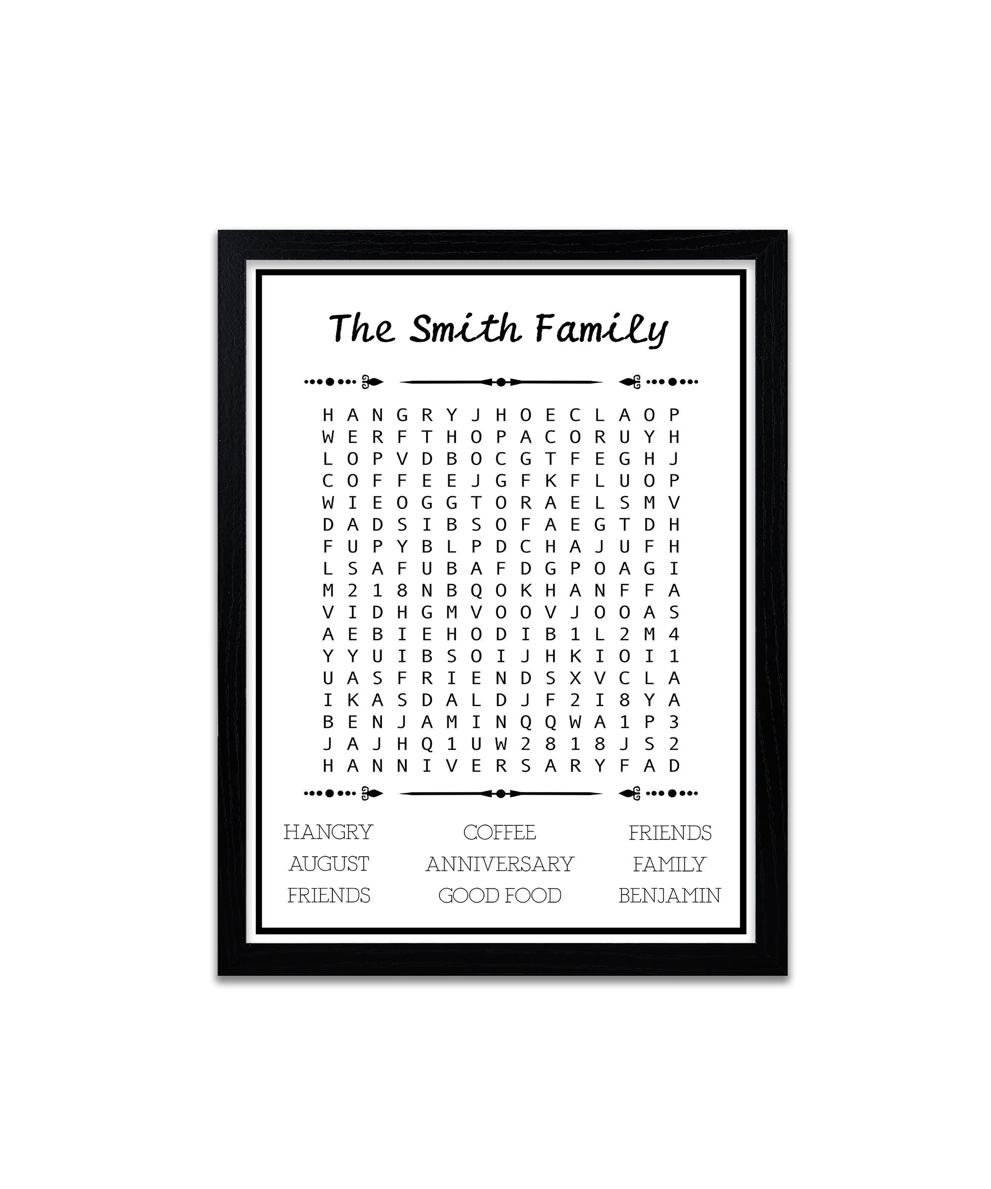Personalised - Word Search - Print - Etsy
