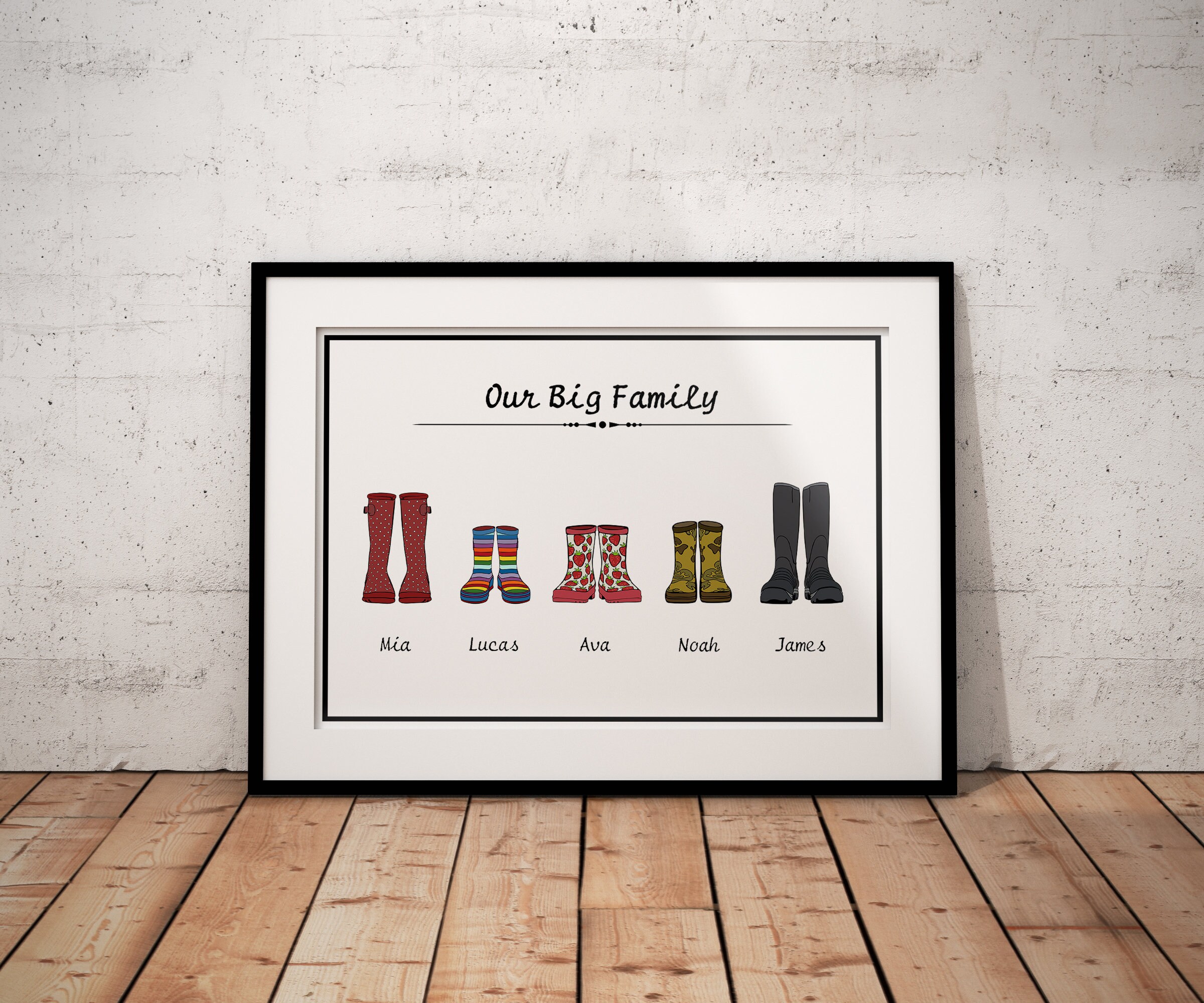 Family - Wellies - Digital Download - Etsy UK