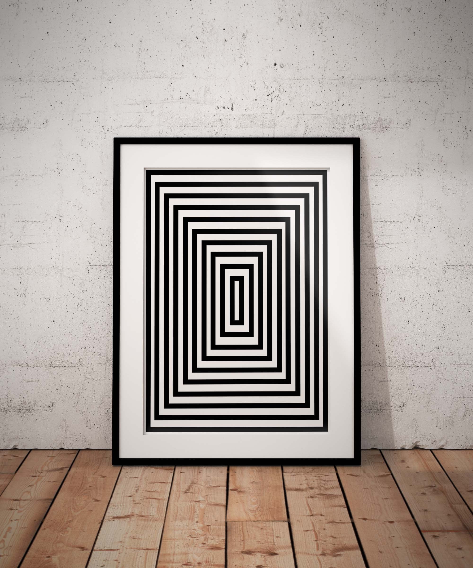 Optical Illusion Print - Etsy