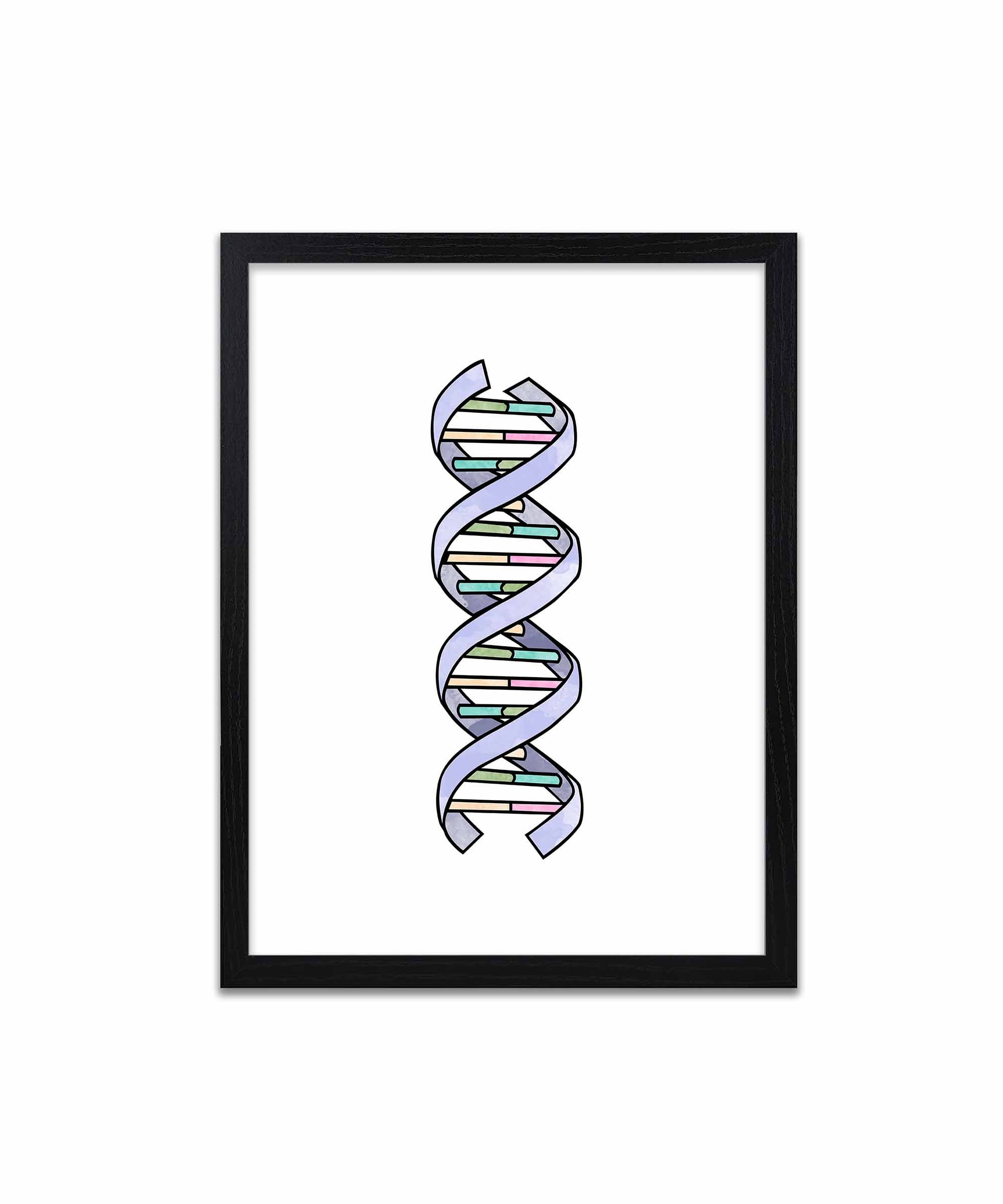 DNA Double Helix Print - Etsy