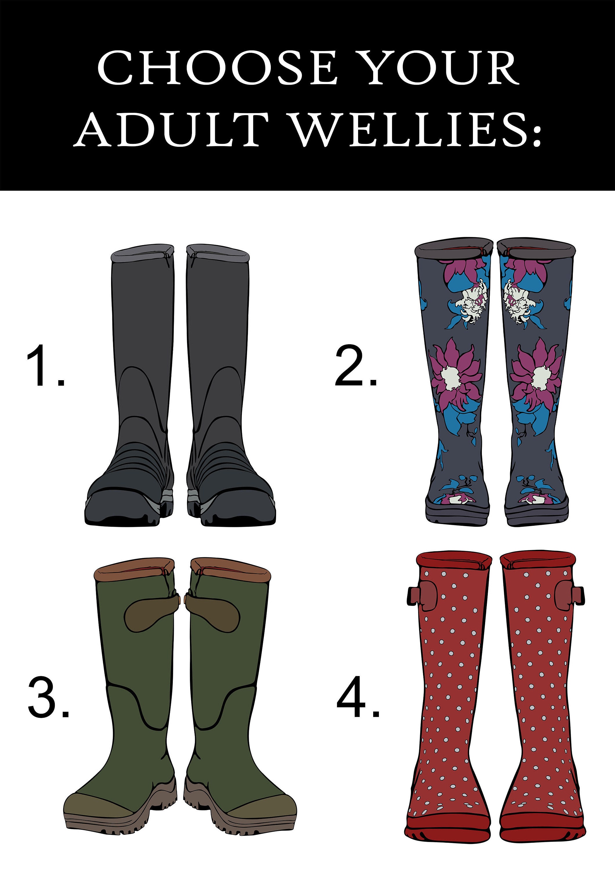 Family Wellies Digital Download - Etsy UK