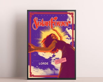 Lorde Solar Power Tour Poster - Etsy UK