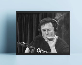 Smoking Elon Musk - Etsy