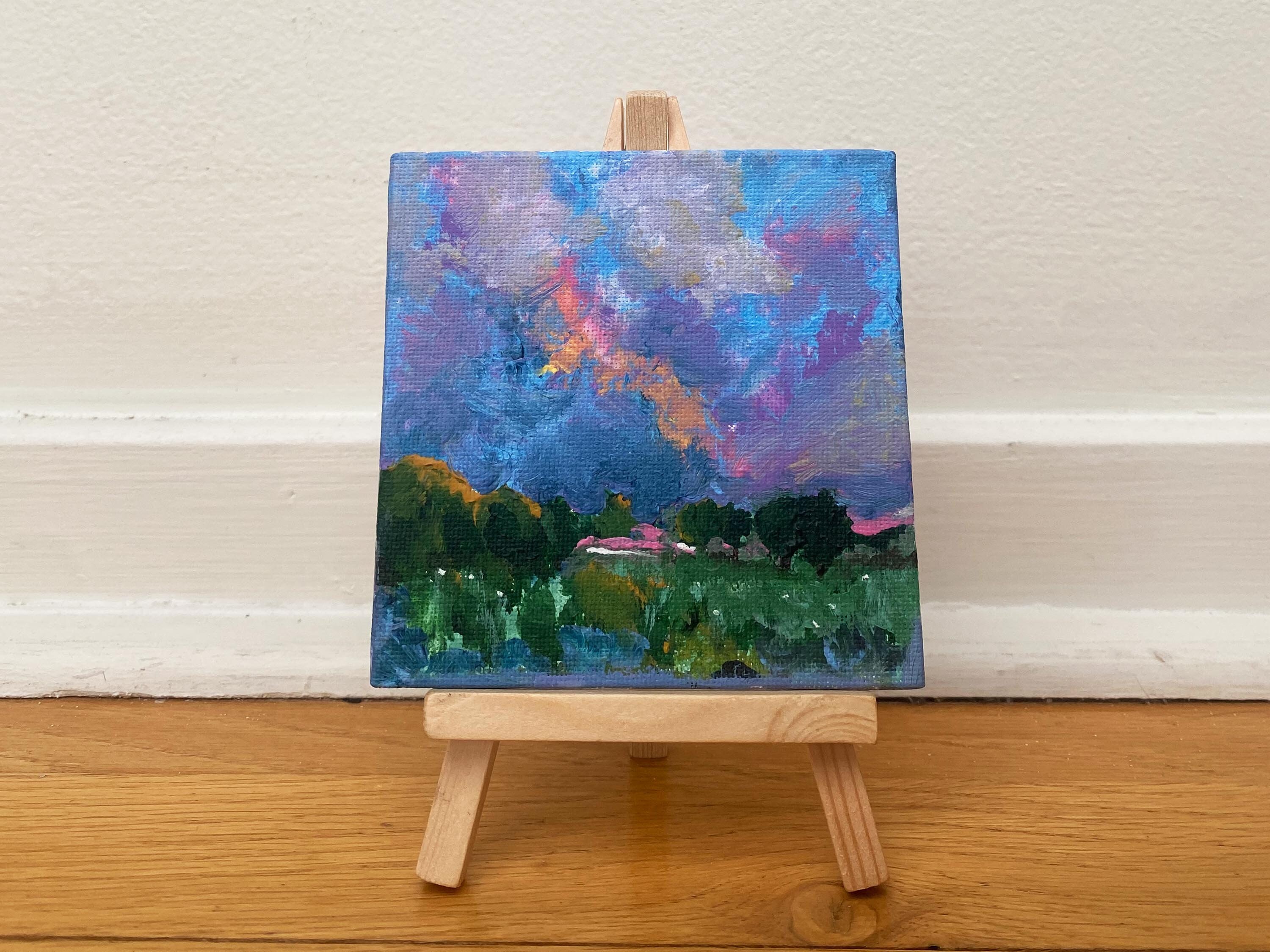 Custom Acrylic Painting Tiny Canvas Painting Stocking - Etsy