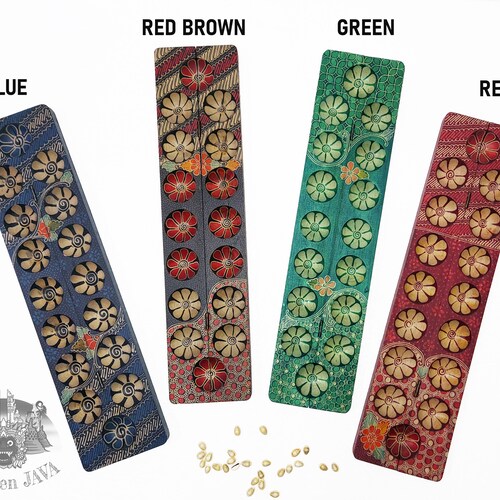 Mancala Vintage Wooden Asian Congkak Sungka Kalaha Oware Board - Etsy