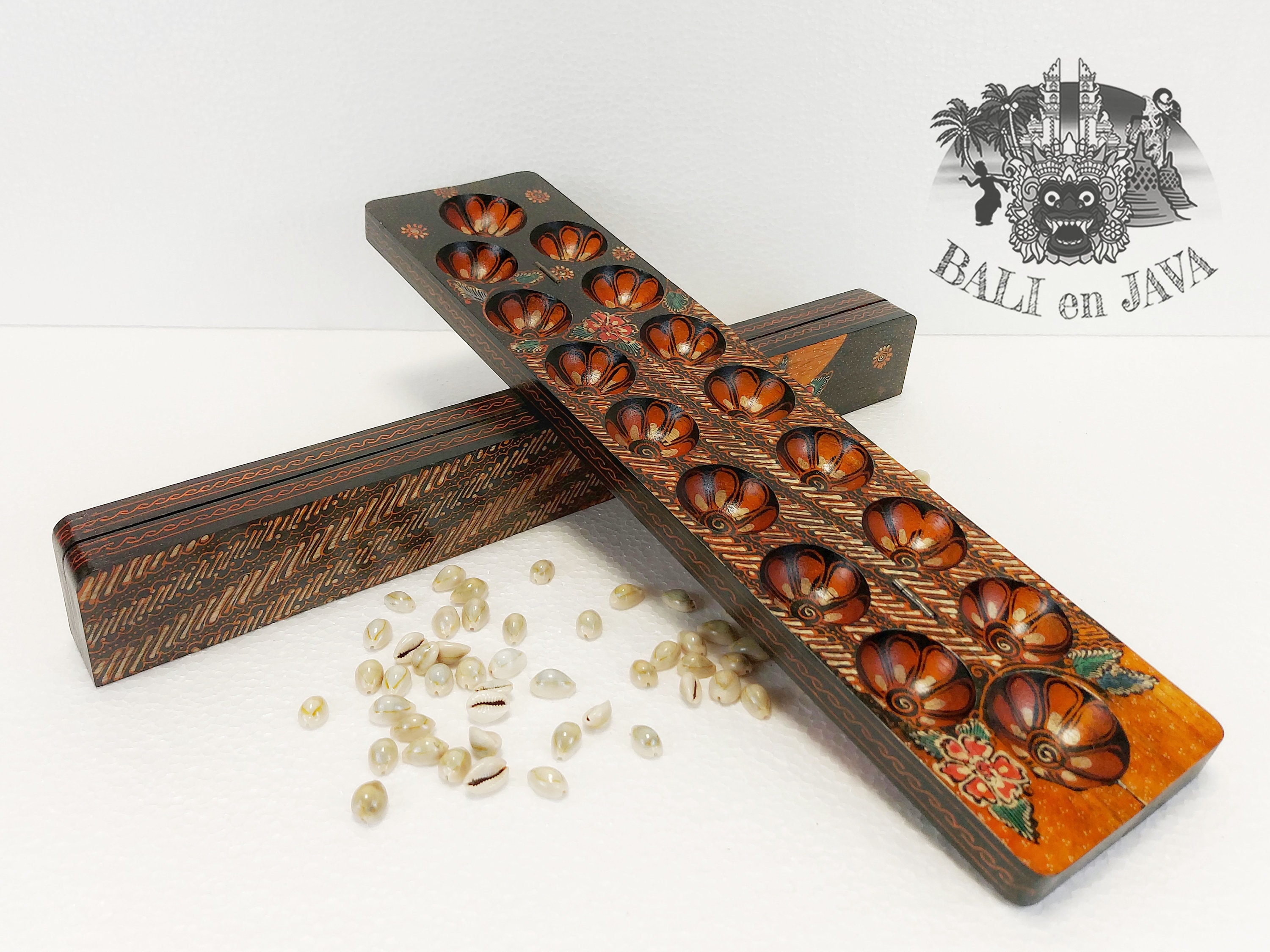 Vintage Long Foldable Mancala Wooden Asian Congkak Board Game | Etsy