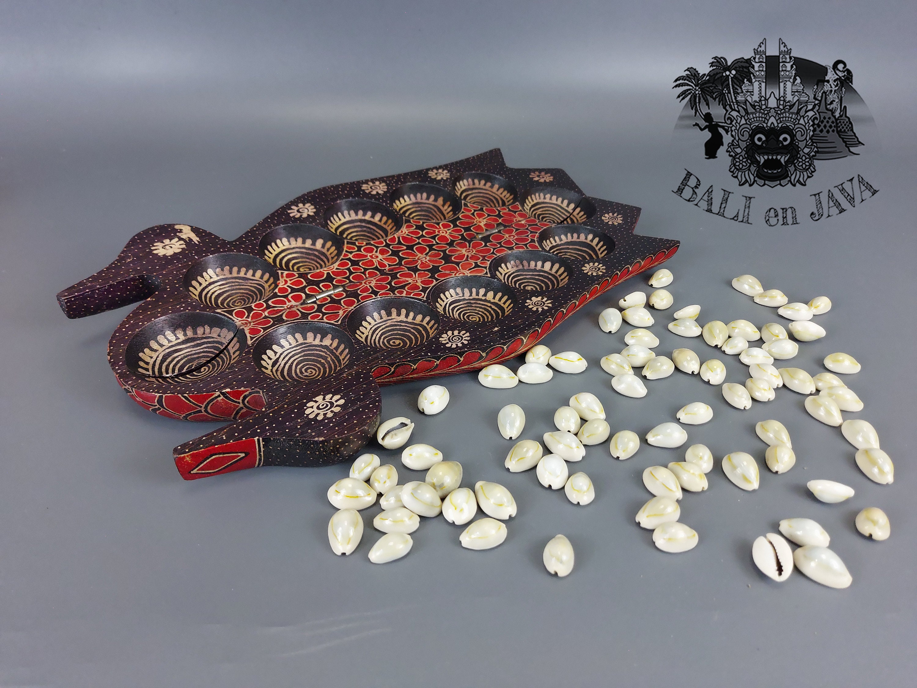 Mancala Sungka Kalaha Oware Congkak Duck Vintage Wooden Board | Etsy