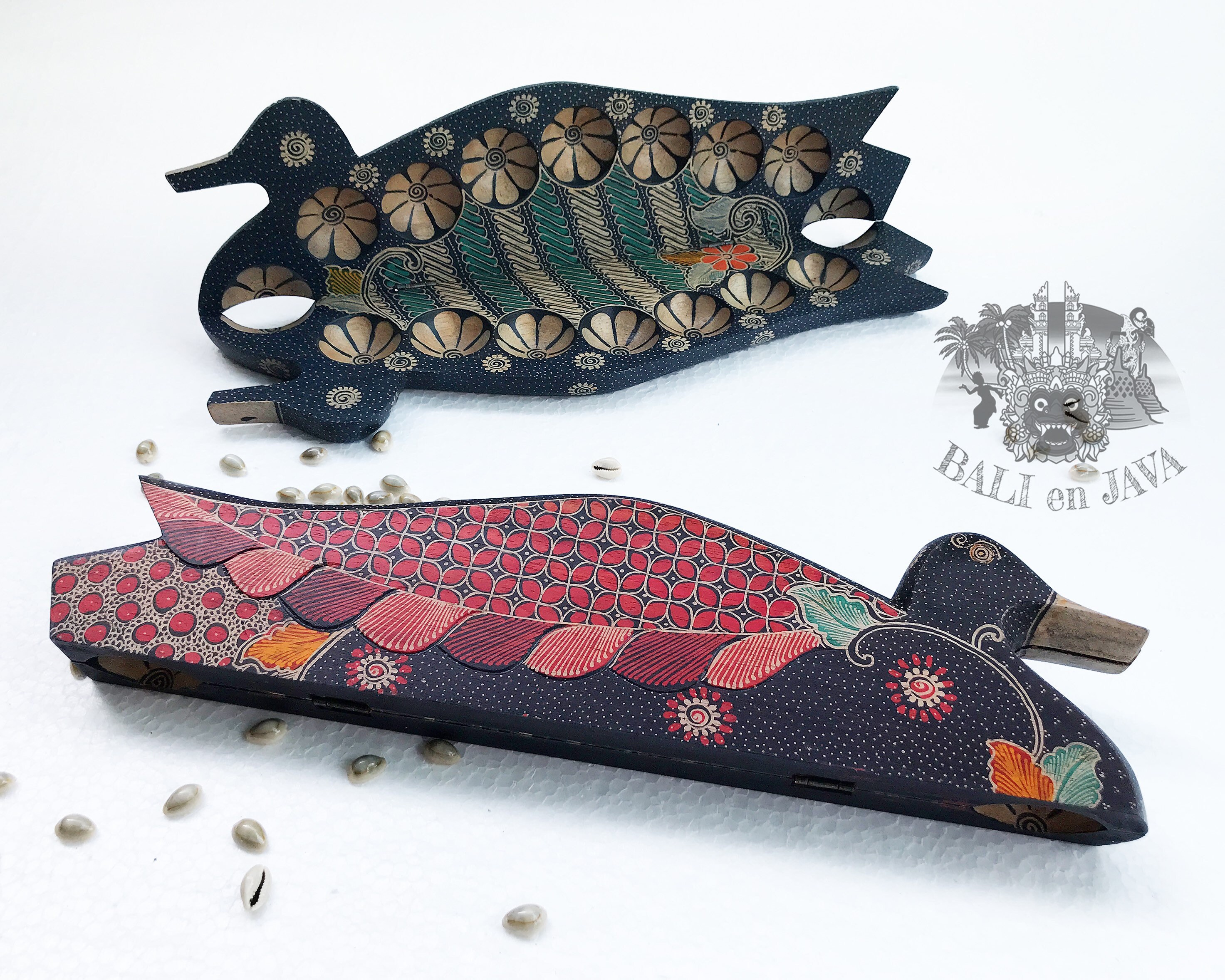 Duck LARGE Foldable Mancala Wooden Asian Congkak Oware Kalaha Sungka ...