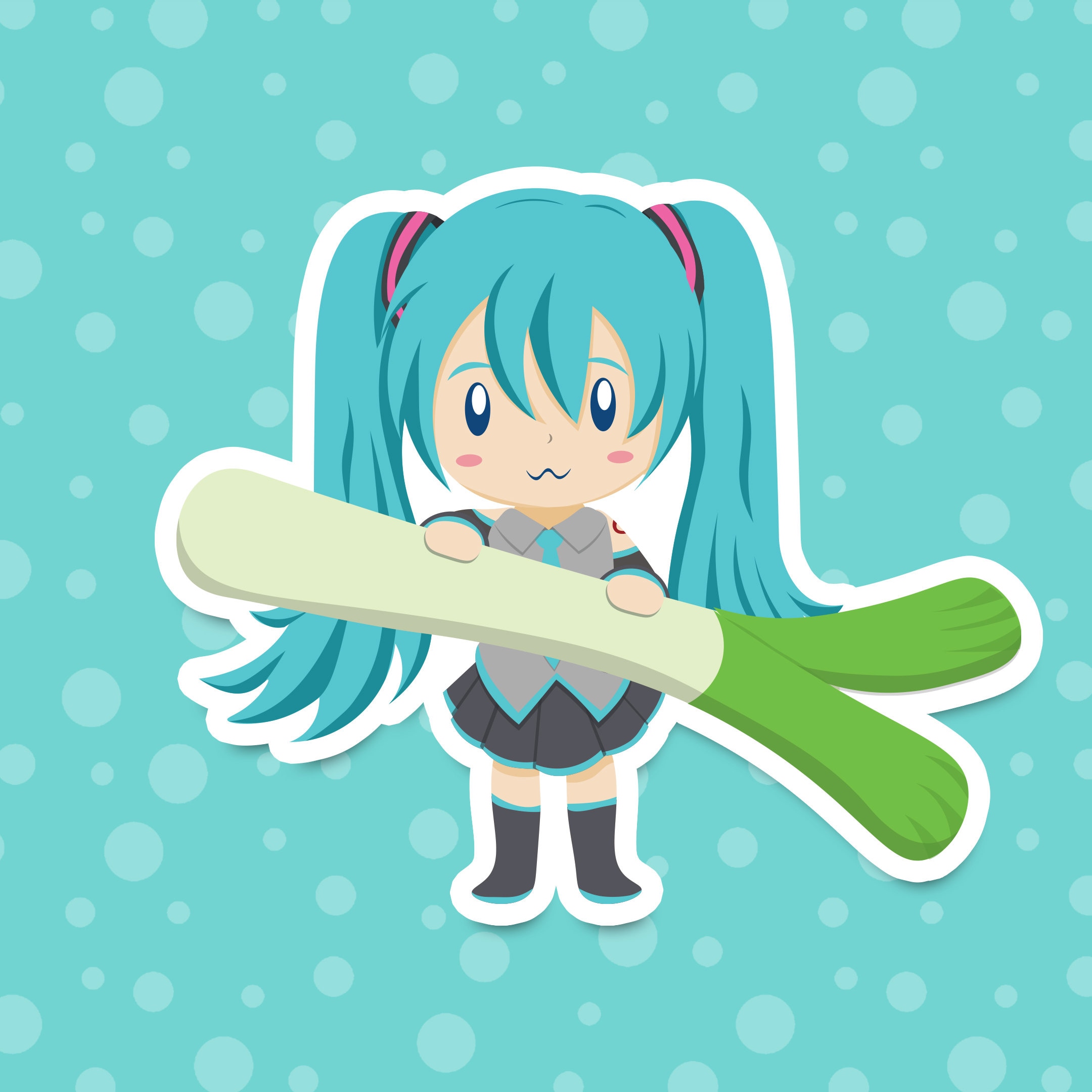 Vocaloid Chibi Anime Stickers Miku Gumi Rin and Len High | Etsy