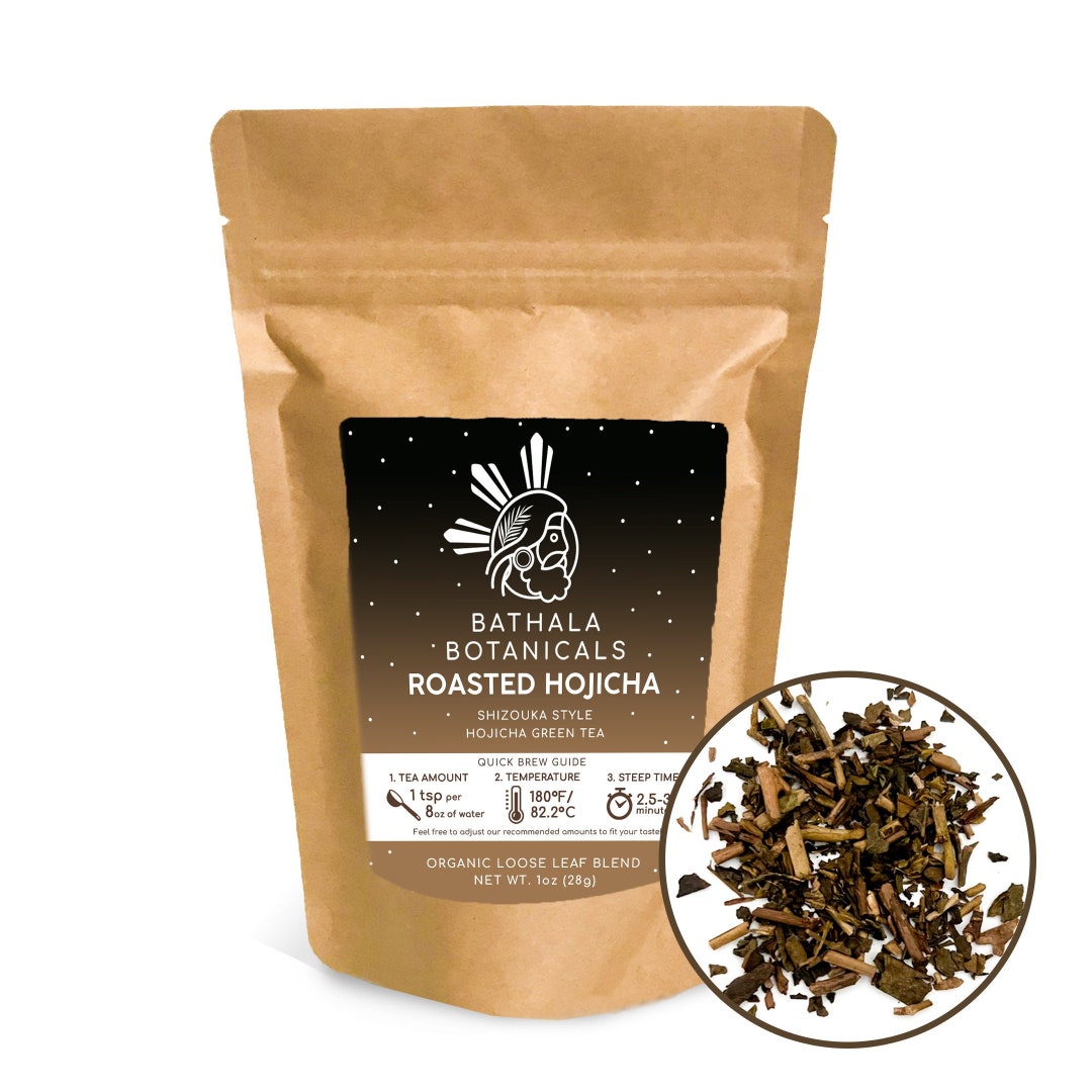 Bathala Botanicals Roasted Hojicha Green Tea - Loose Leaf Japanese ...